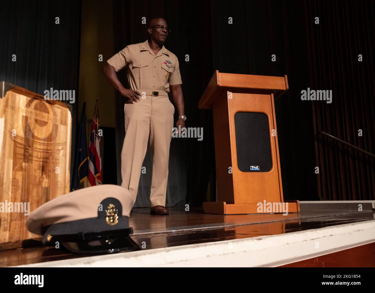 KADENA, Japan (Oct. 21, 2022) Command Master Chief Donald L. Davis, Jr ...
