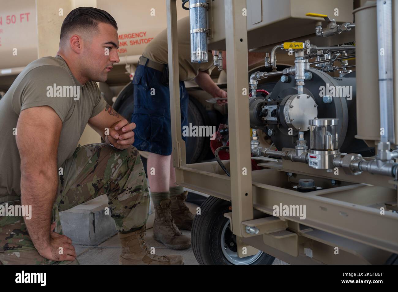 U.S. Air Force Staff. Sgt. Devon Barron, a fuels distribution ...