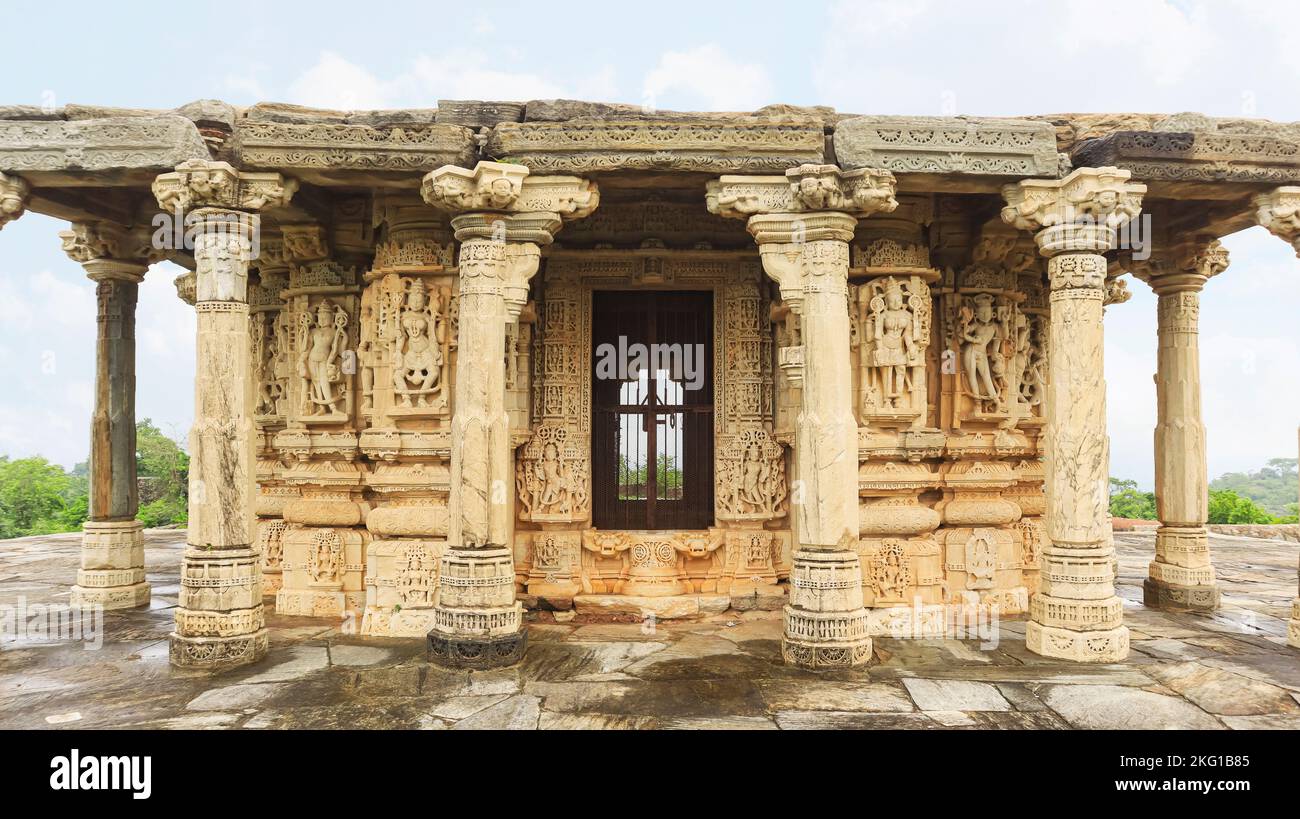 View of Golerao Temple, Kumbhalgarh Fort, Rajasthan, India Stock Photo ...