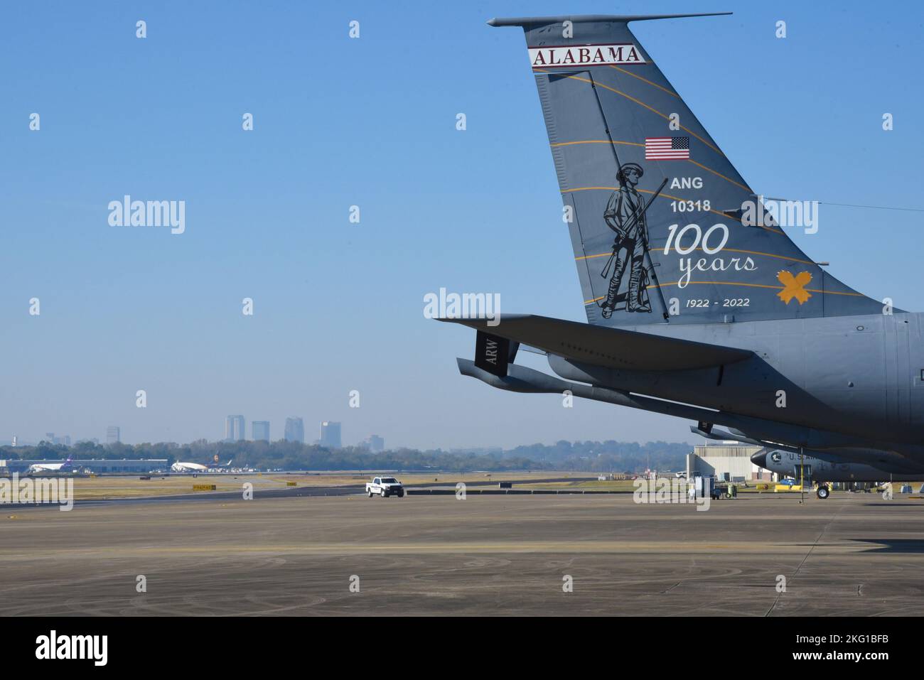 U.S. Air Force KC-135's assigned to the 117th Air Refueling Wing are ...