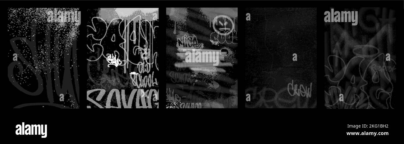 Texture Overlay graffiti and grunge style. Old effect Stock Vector ...