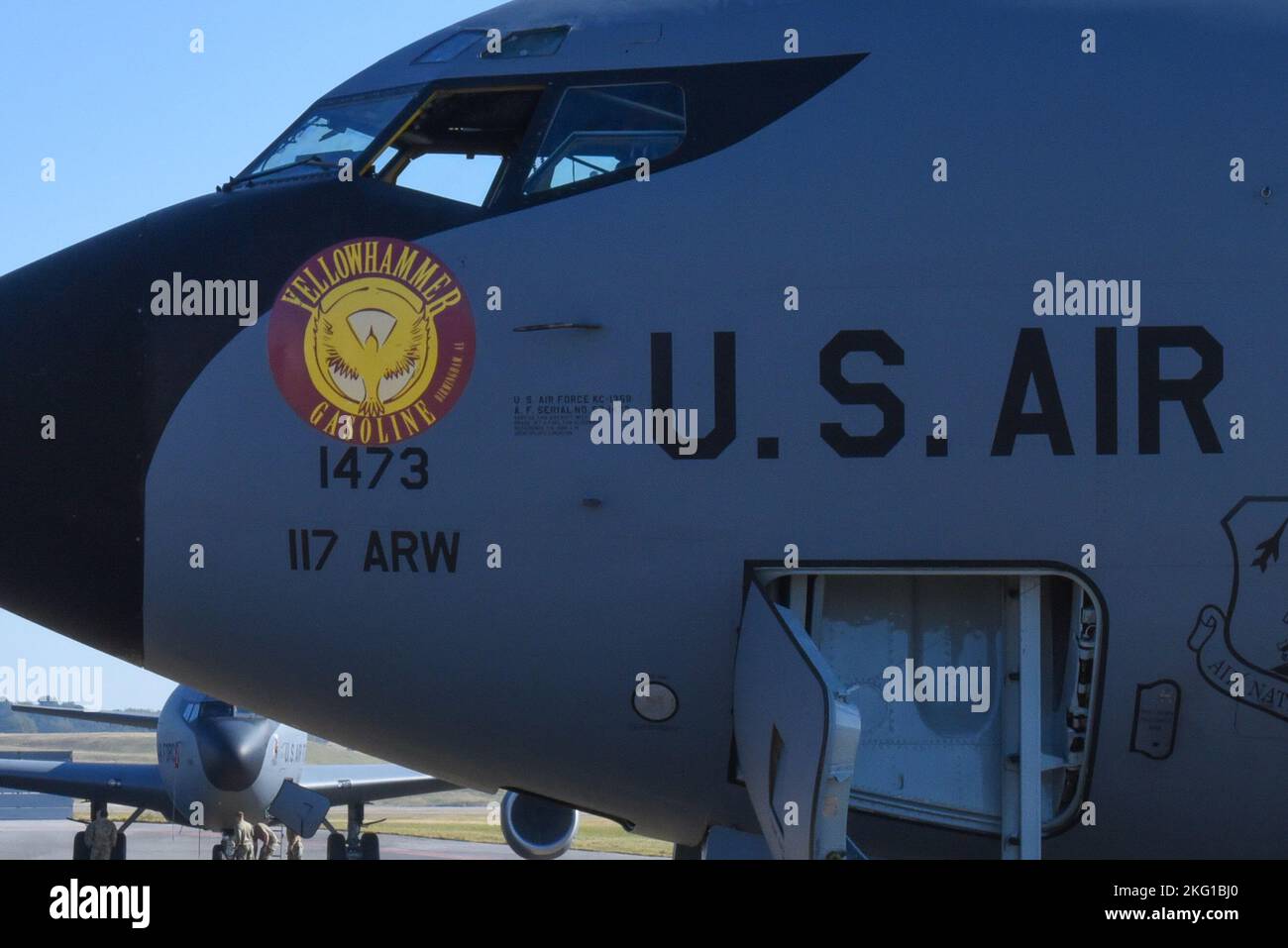 U.S. Air Force KC-135's assigned to the 117th Air Refueling Wing are ...