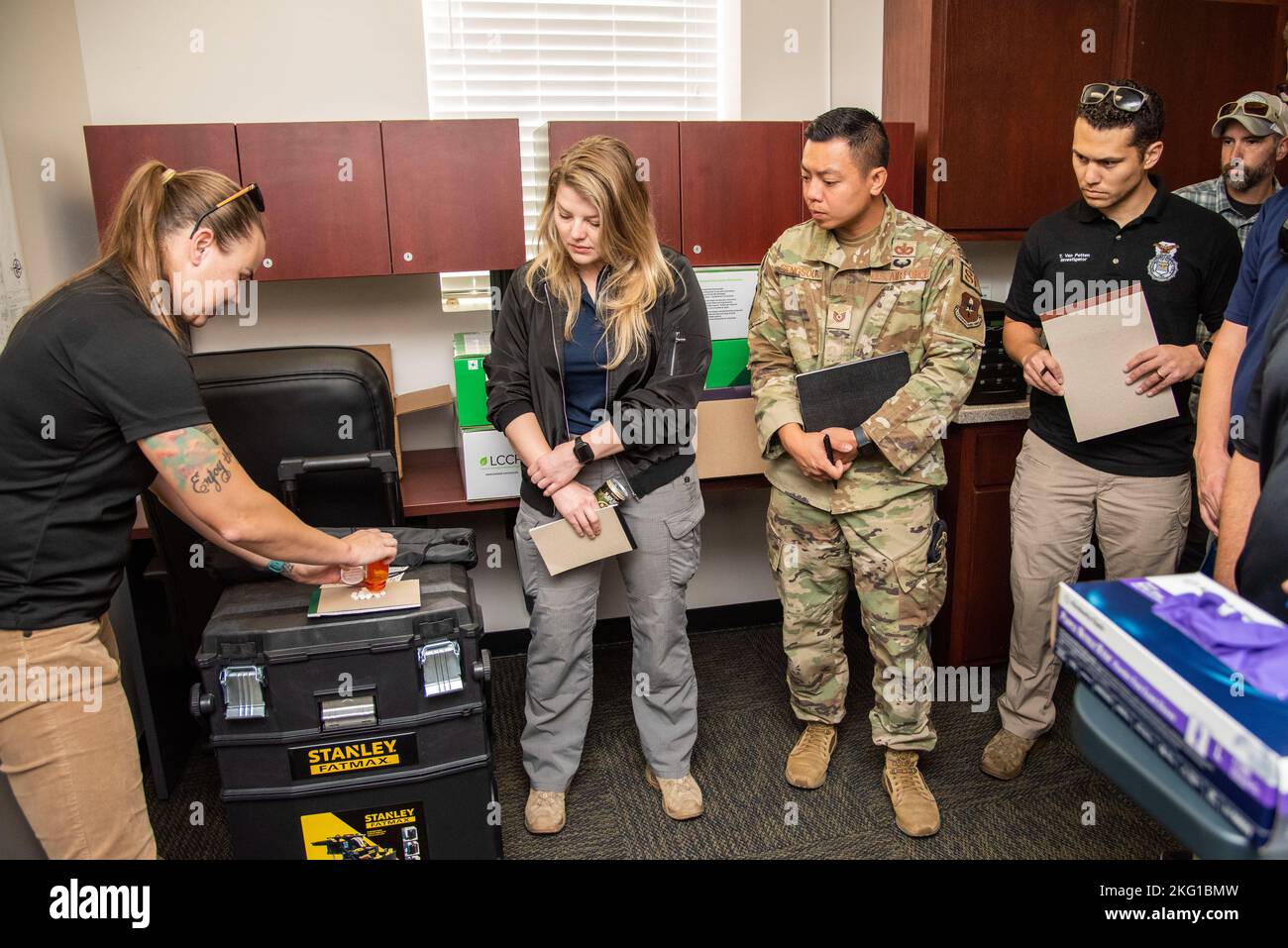 Air Force Office Special Investigations Agent Leslie Smith, a forensic science consultant ...