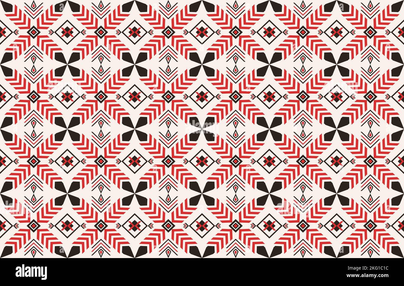 Vector seamless decorative ethnic pattern colorful geometric.American ...