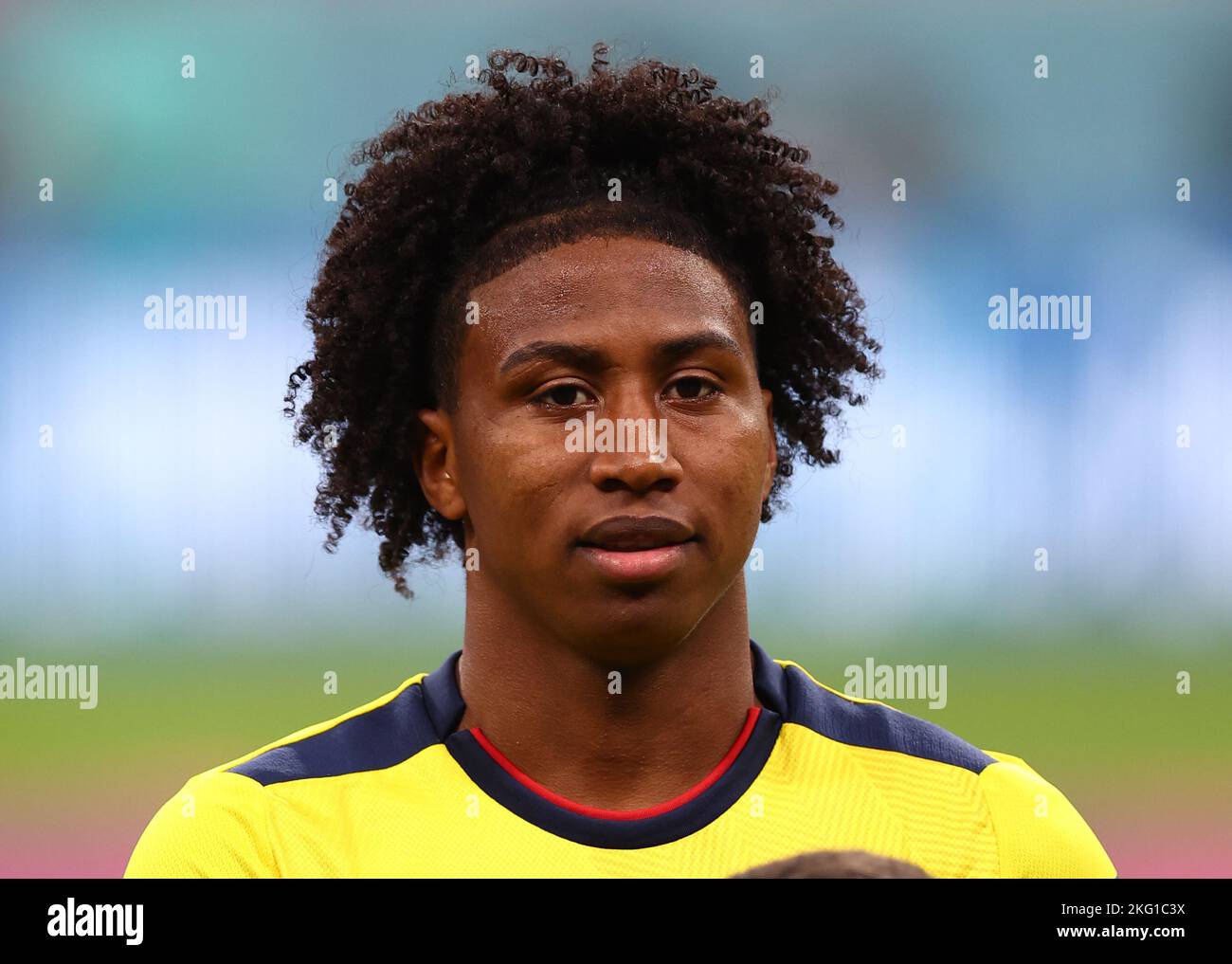 Al Khor, Qatar. 20th Nov, 2022. Angelo Preciado of Equador during the ...