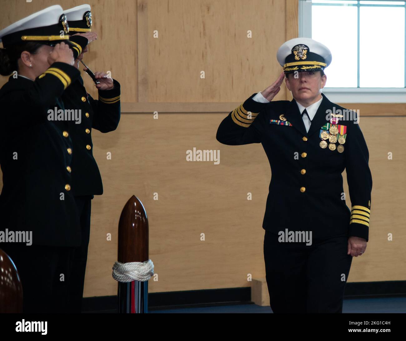 NEWPORT, RI (Oct. 21, 2022) Capt. Kristin Hodapp, commanding officer ...