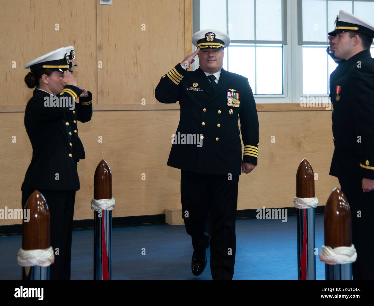 NEWPORT, RI (Oct. 21, 2022) Capt. Everett Alcorn, commanding officer ...