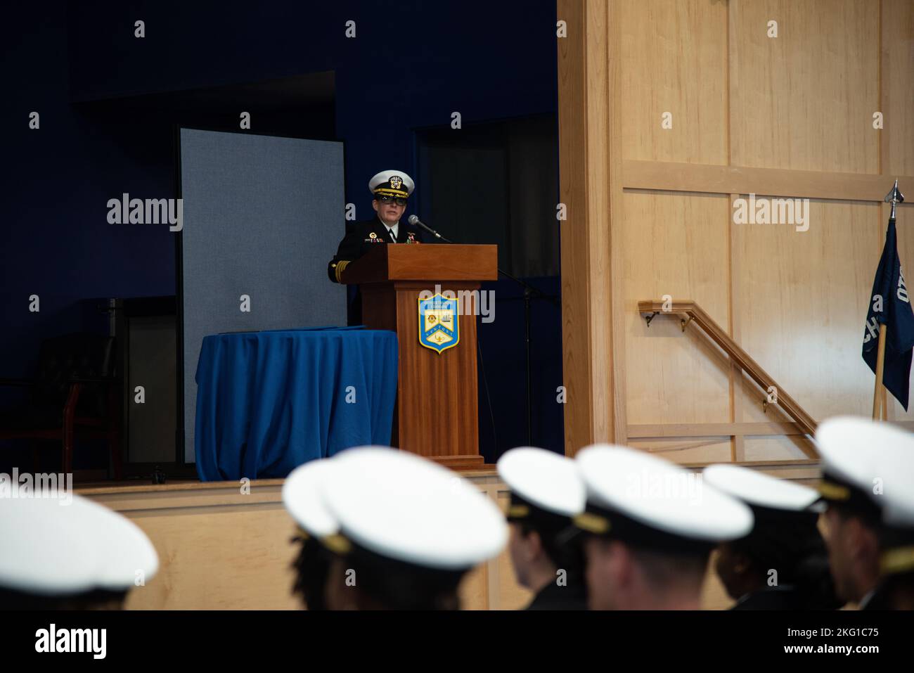 NEWPORT, RI (Oct. 21, 2022) Capt. Kristin Hodapp, commanding officer ...