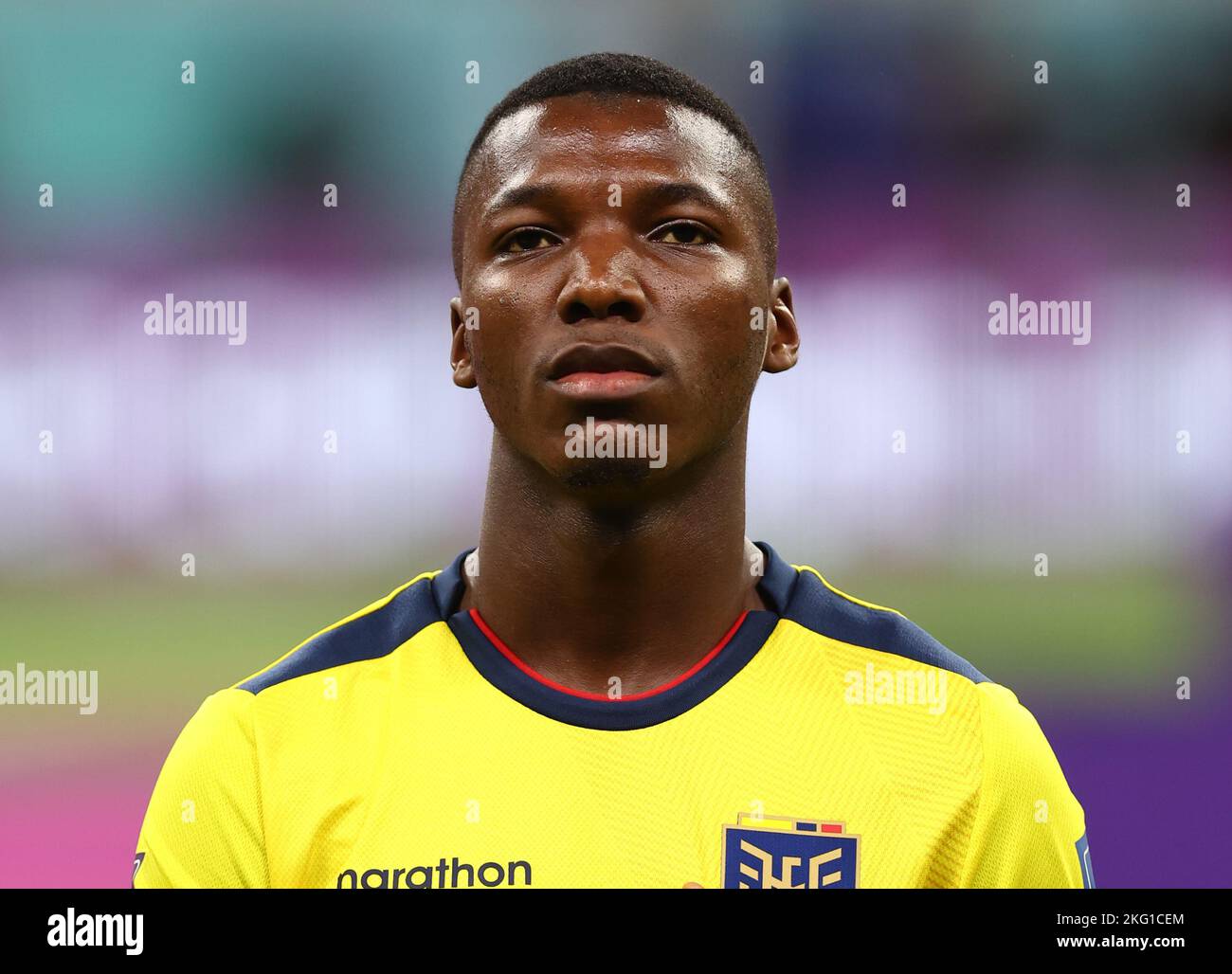 Al Khor, Qatar. 20th Nov, 2022. Moises Caicedo of Equador during the ...
