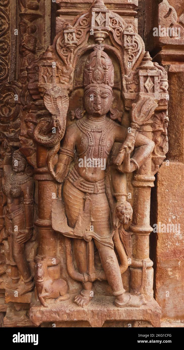 Sculpture of Lord Shiva on Mahadeva Temple, Menal, Chittorgarh ...