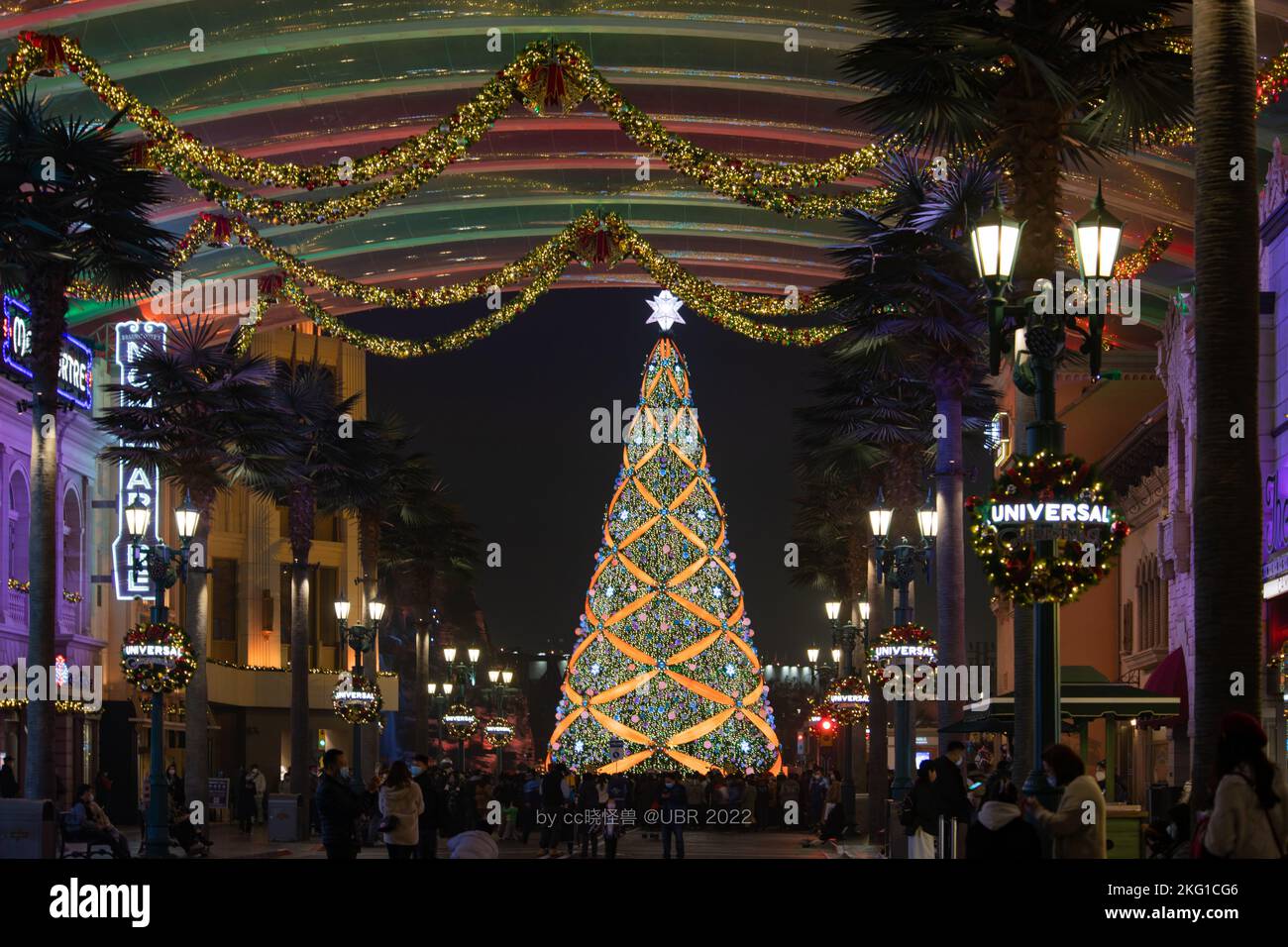 The giant Christmas Tree of the "Winter Holiday" themed activity on ...