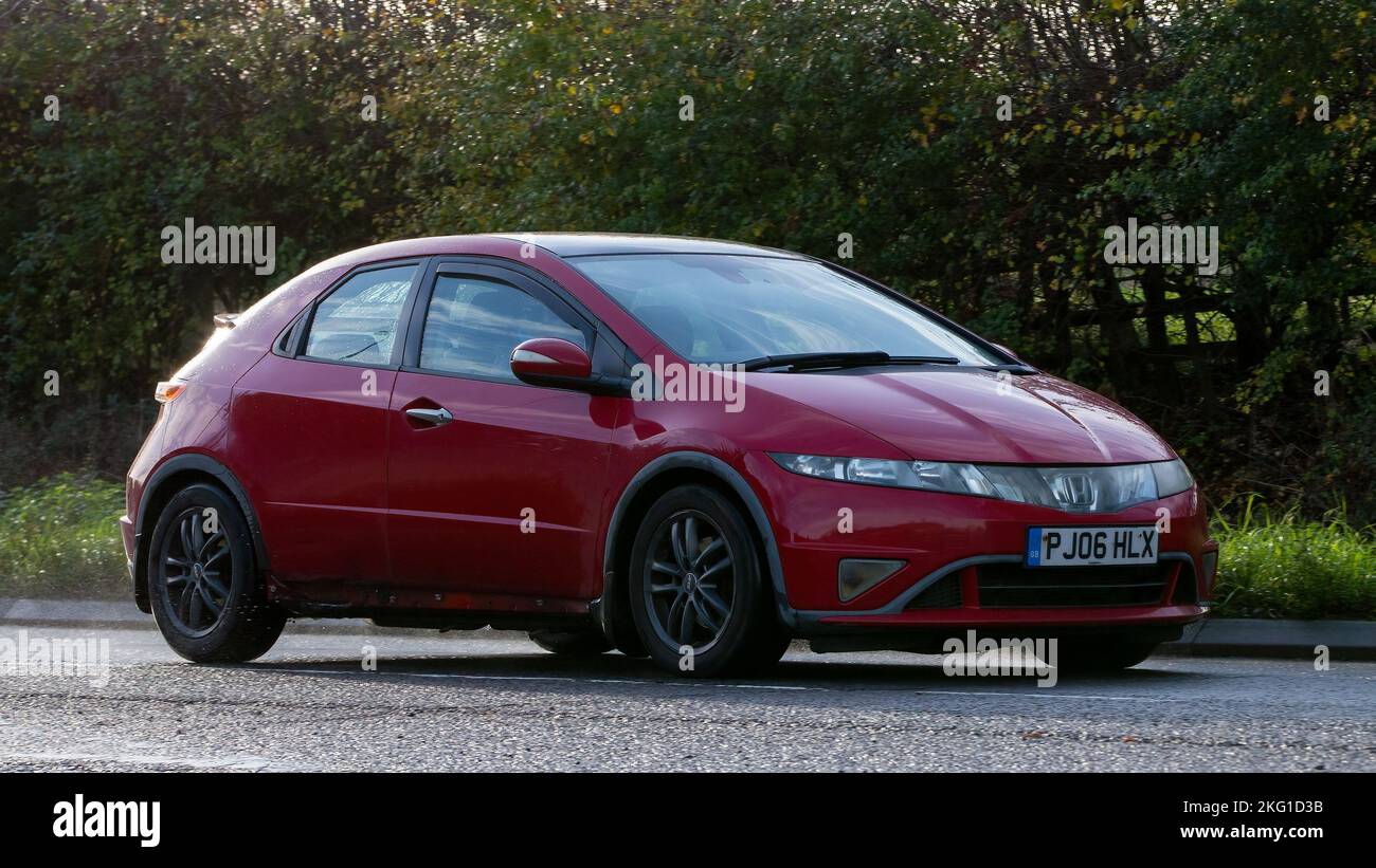 2006 red Honda Civic car Stock Photo - Alamy