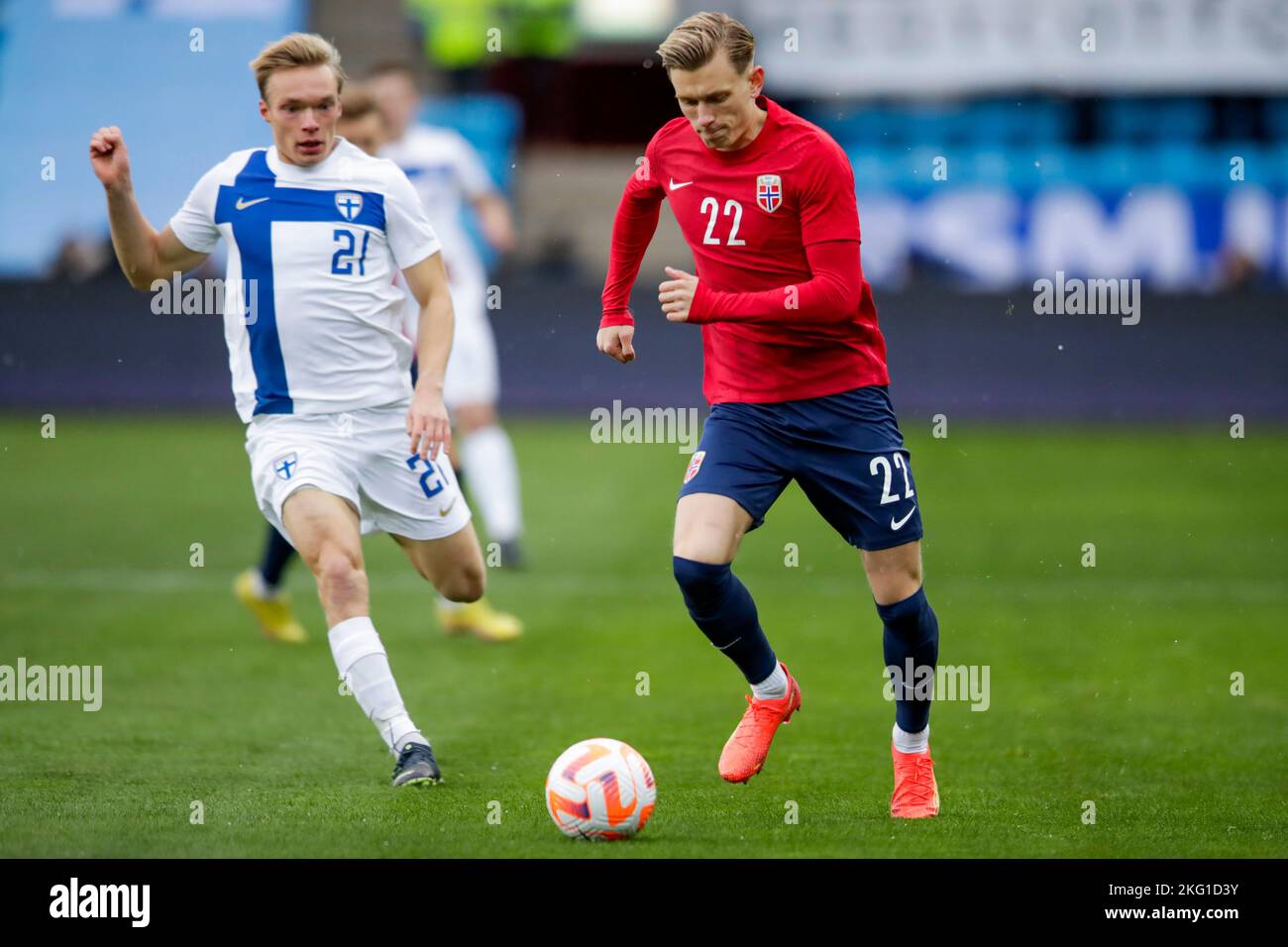 Oslo 20221120.Finland's Ilmari Niskanen and Norway's Marcus Holmgren ...