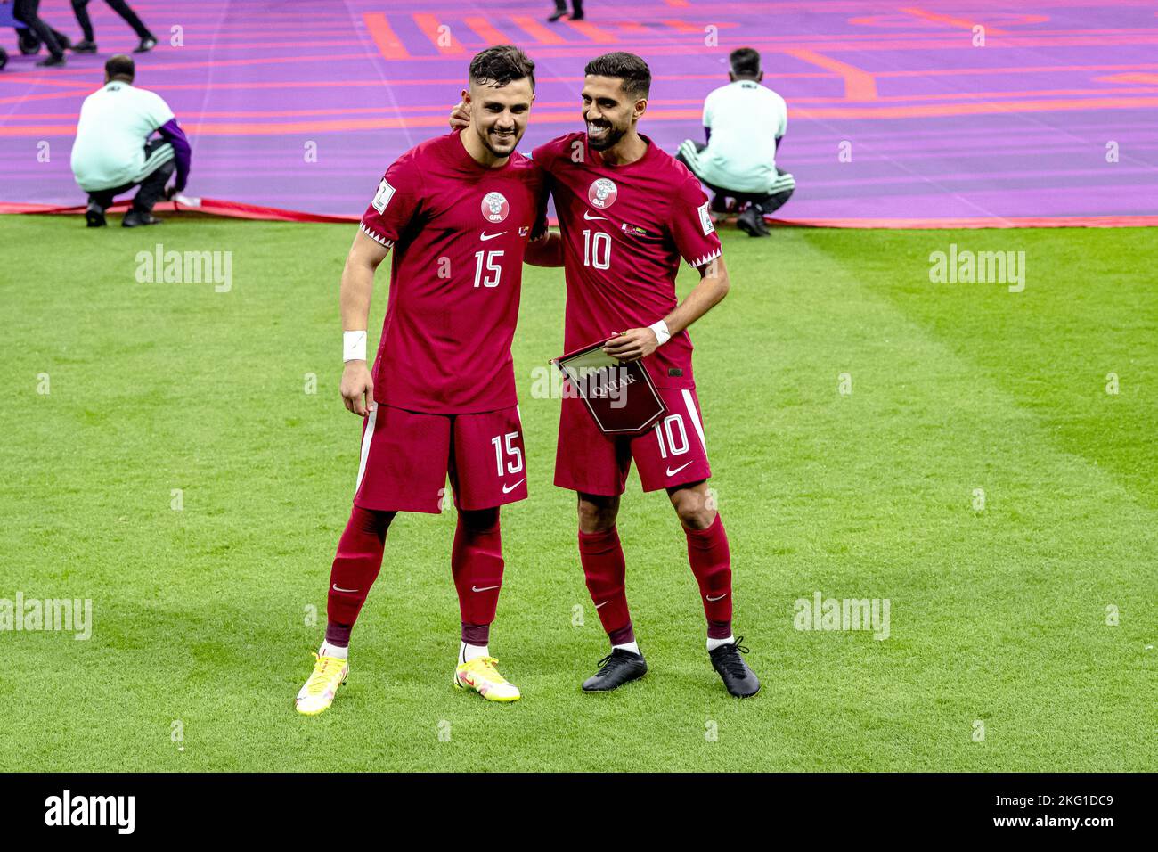 DOHA, 20-11-2022 Al-Bayt Stadium World Cup 2022 in Qatar between Qatar ...