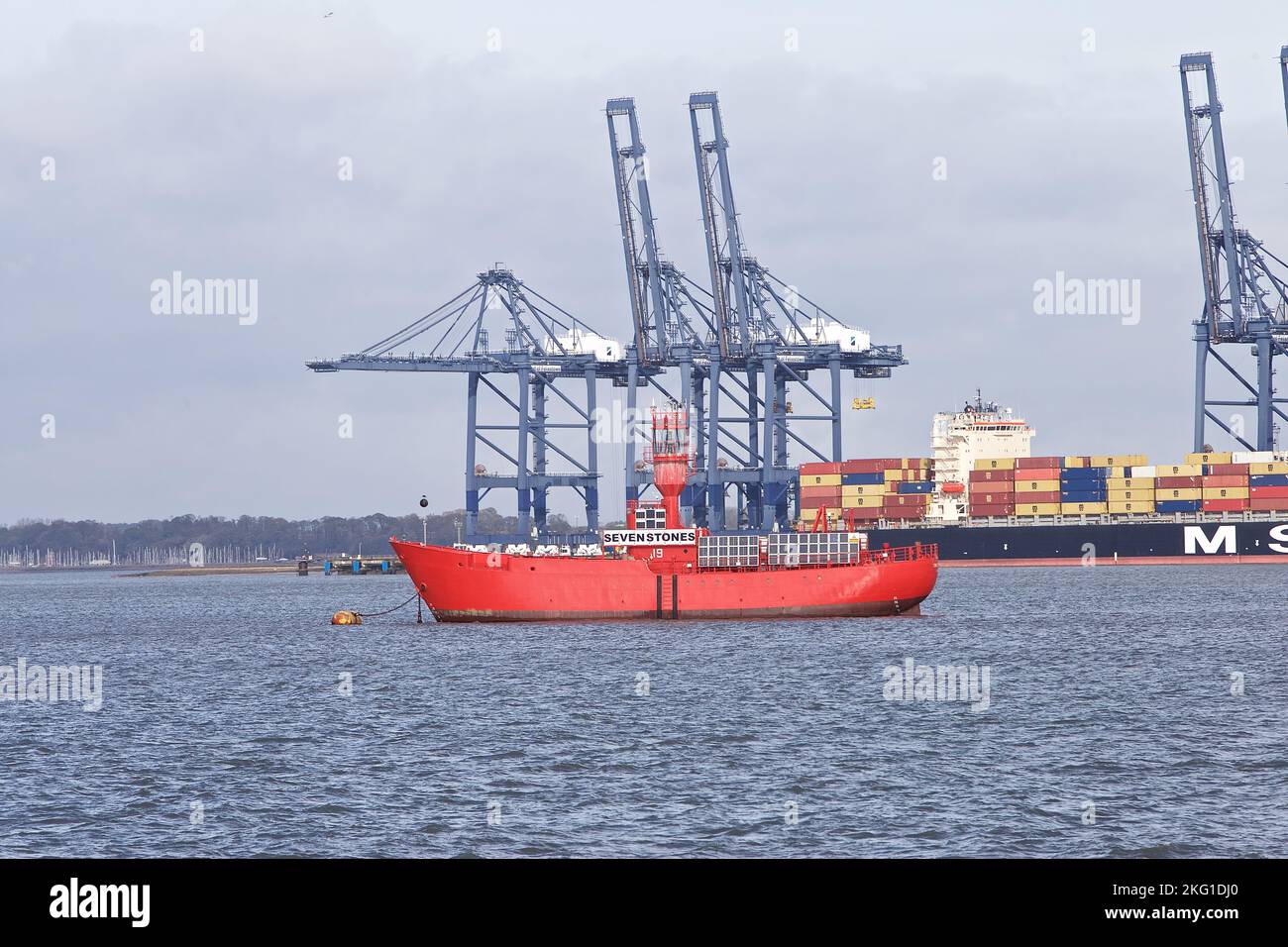 Lightship sevenstones hi-res stock photography and images - Alamy