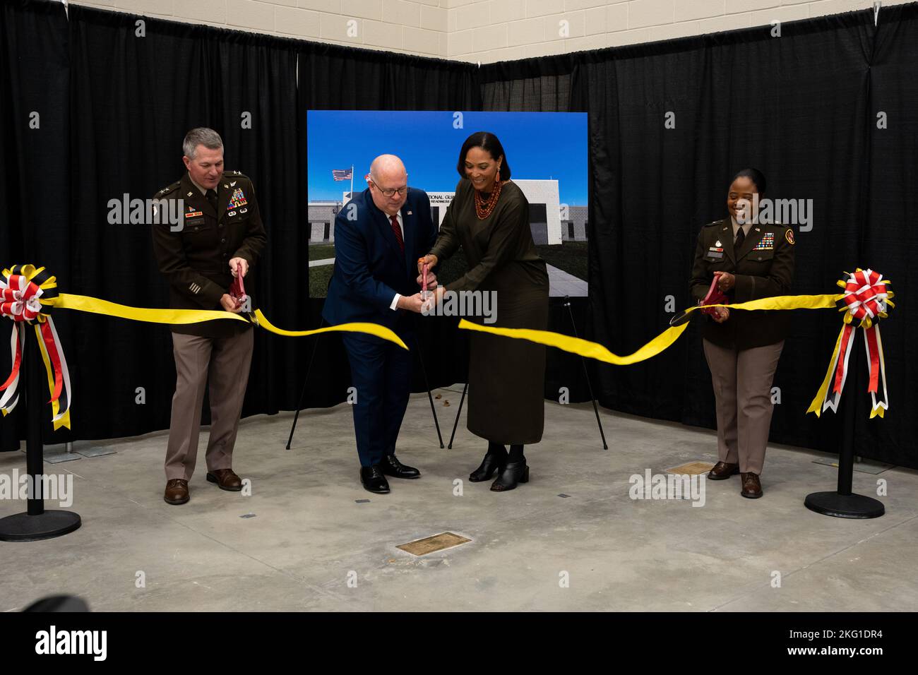 (L-R) U.S. Army Maj. Gen. Timothy E. Gowen, the adjutant general of ...