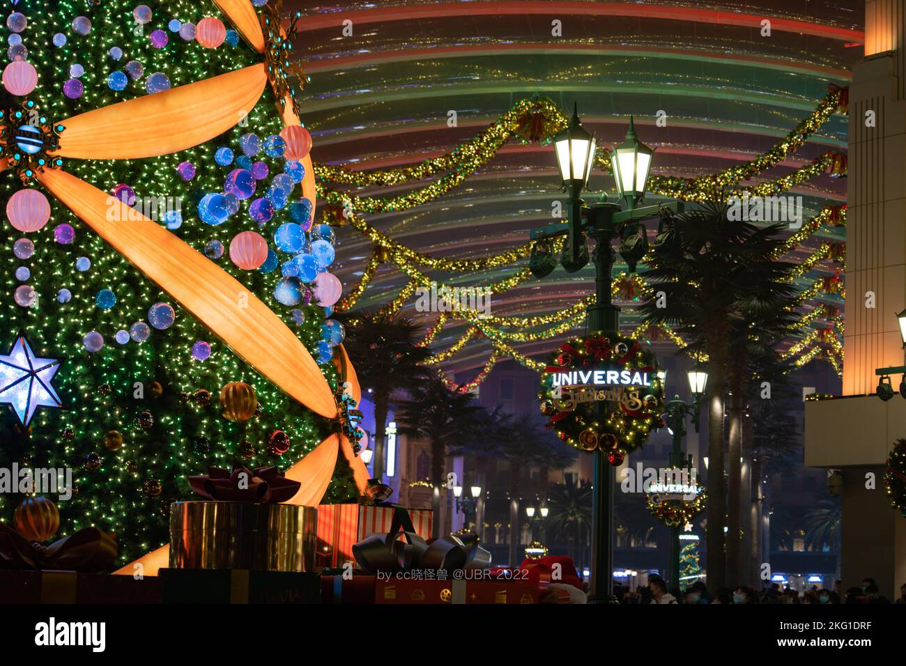 The giant Christmas Tree of the "Winter Holiday" themed activity on ...