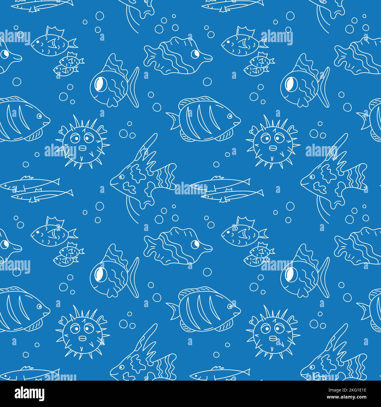 Puffer fish outline hi-res stock photography and images - Alamy