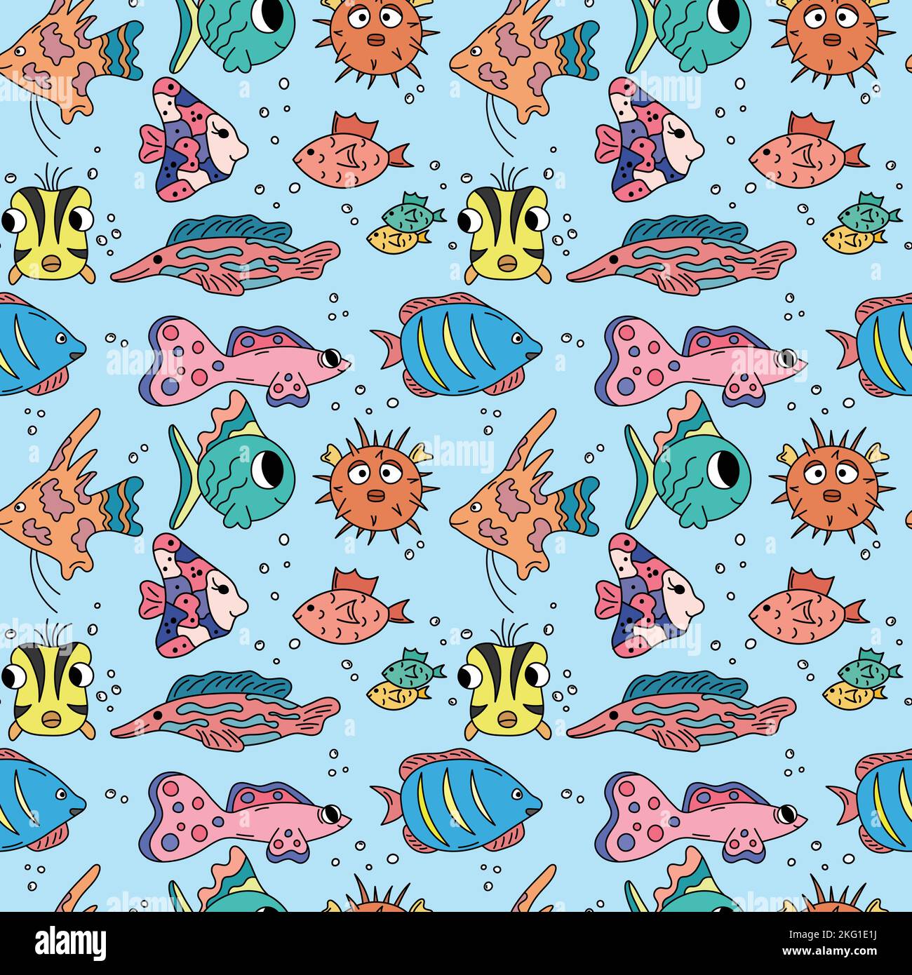 Ocean life vector vectors hi-res stock photography and images - Alamy