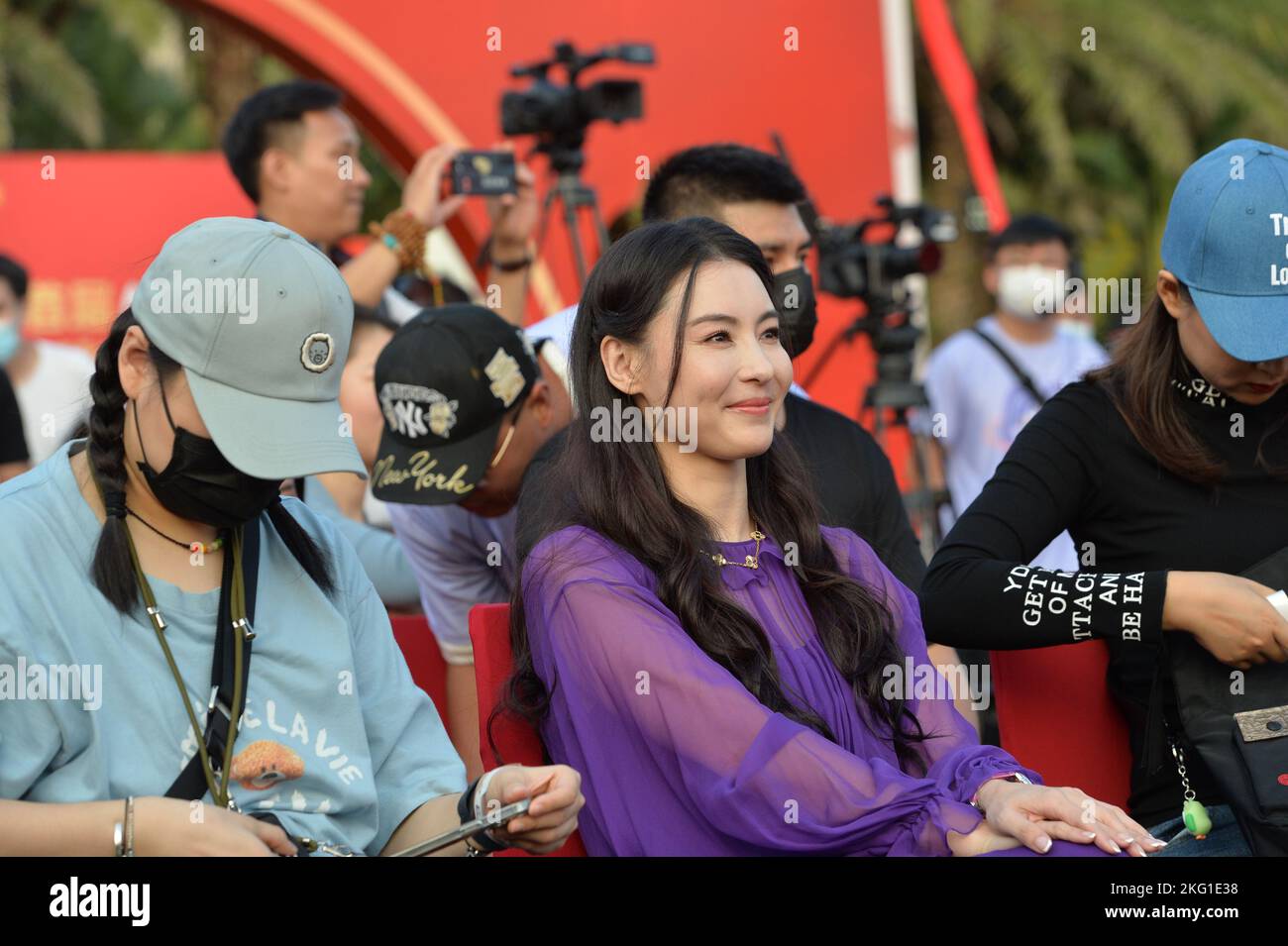 Hong Kong actress and cantopop singer Cecilia Cheung attended a group ...