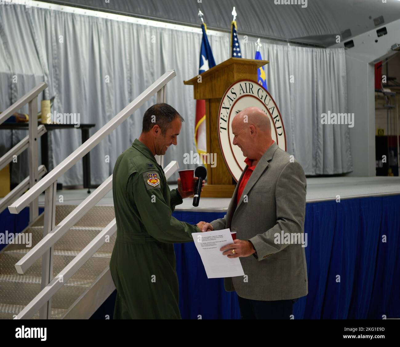 U.S. Air Force Col. Benjamin Schill, left, the 149th Fighter Wing ...