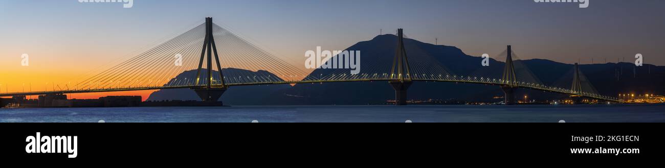 Rio - Antirio, Greece's most famous bridge Stock Photo - Alamy