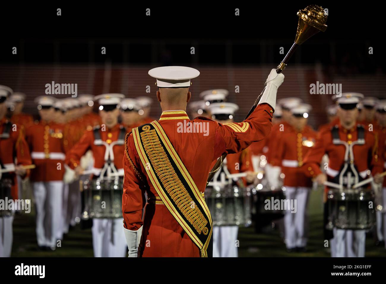 Gunnery Sgt. David Cox, assistant drum major, “The Commandant’s Own,” U ...