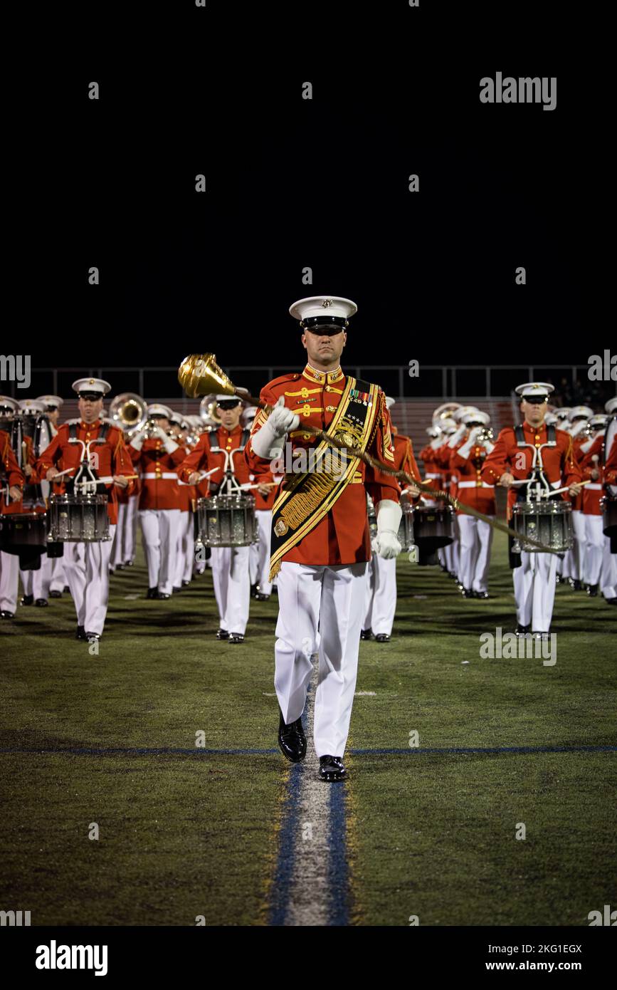 Gunnery Sgt. David Cox, assistant drum major, “The Commandant’s Own,” U ...