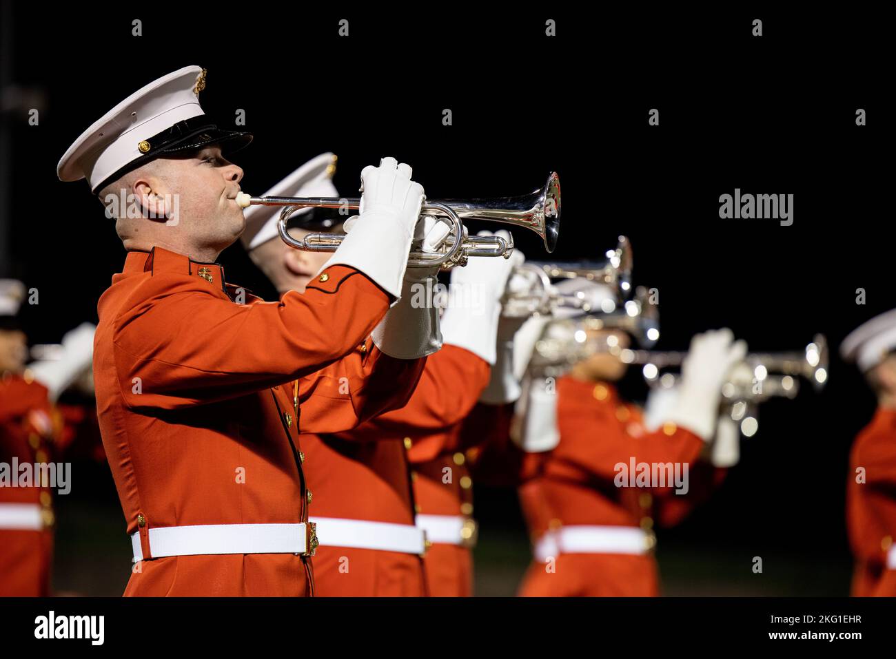 Marines with “The Commandant’s Own,” U.S. Marine Drum and Bugle Corps ...