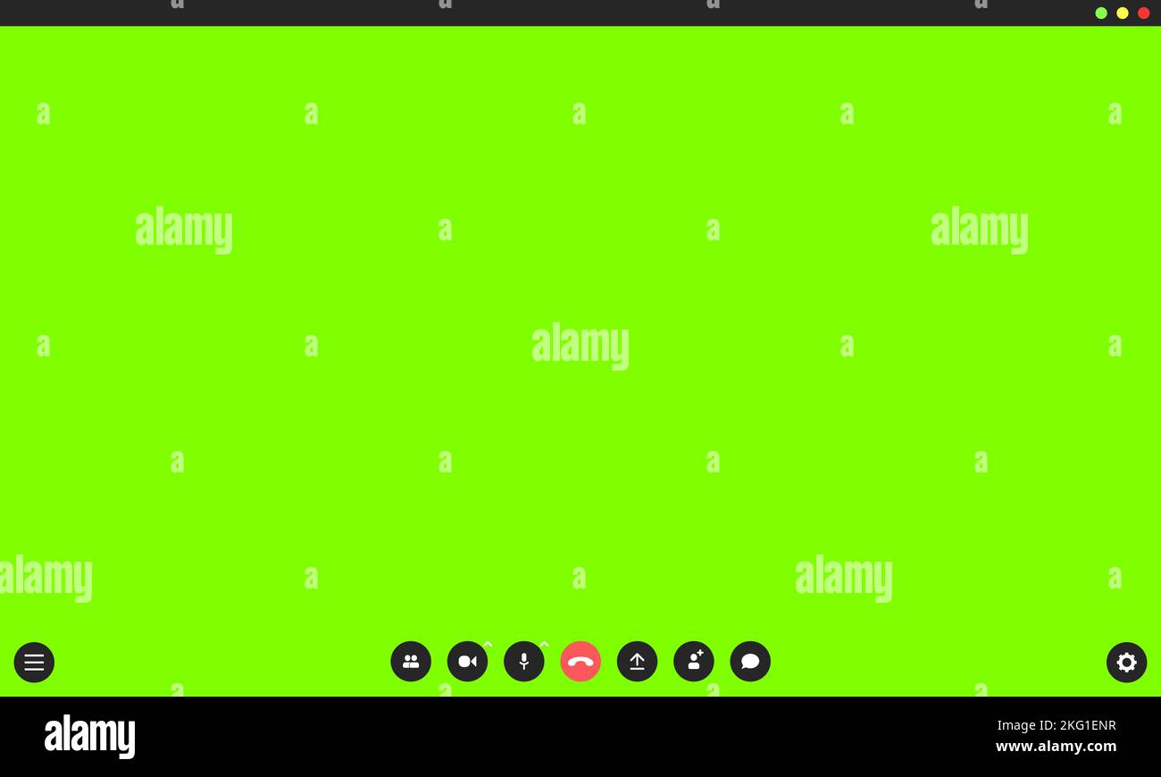 Start online conference concept. Video call app mockup Stock Vector ...