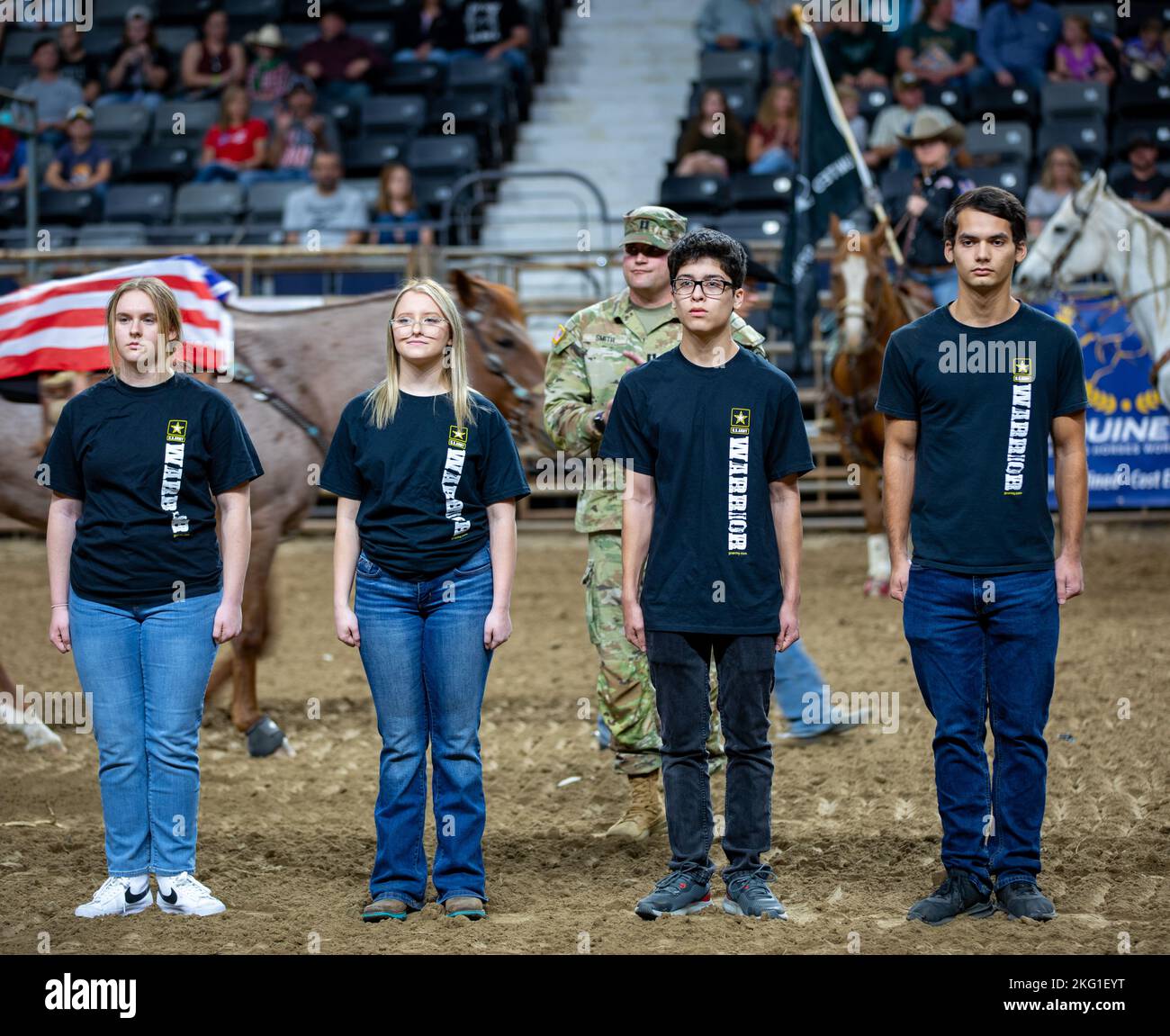 (In order from left to right) Emerson Selk, Macy Doctor, Dawson Harmon ...