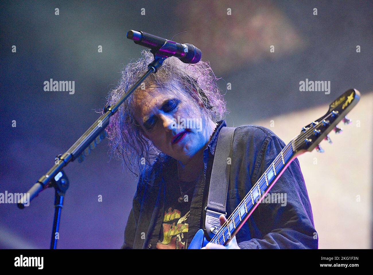 The Cure in concert at the Zenith in Strasbourg, eastern France on ...