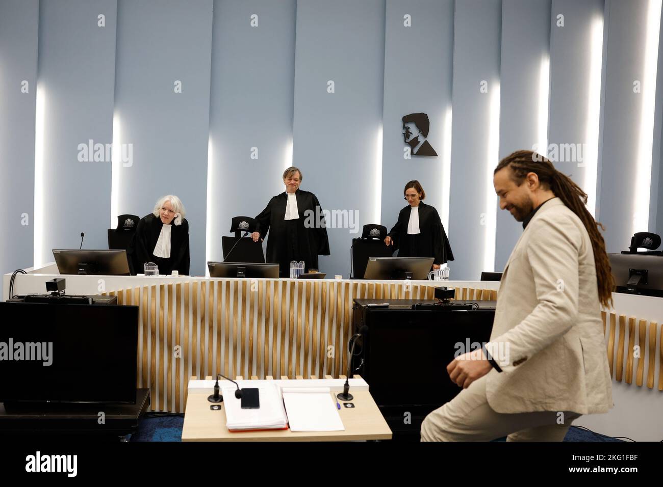 ROTTERDAM - Willem Engel in the court of Rotterdam. The foreman of ...