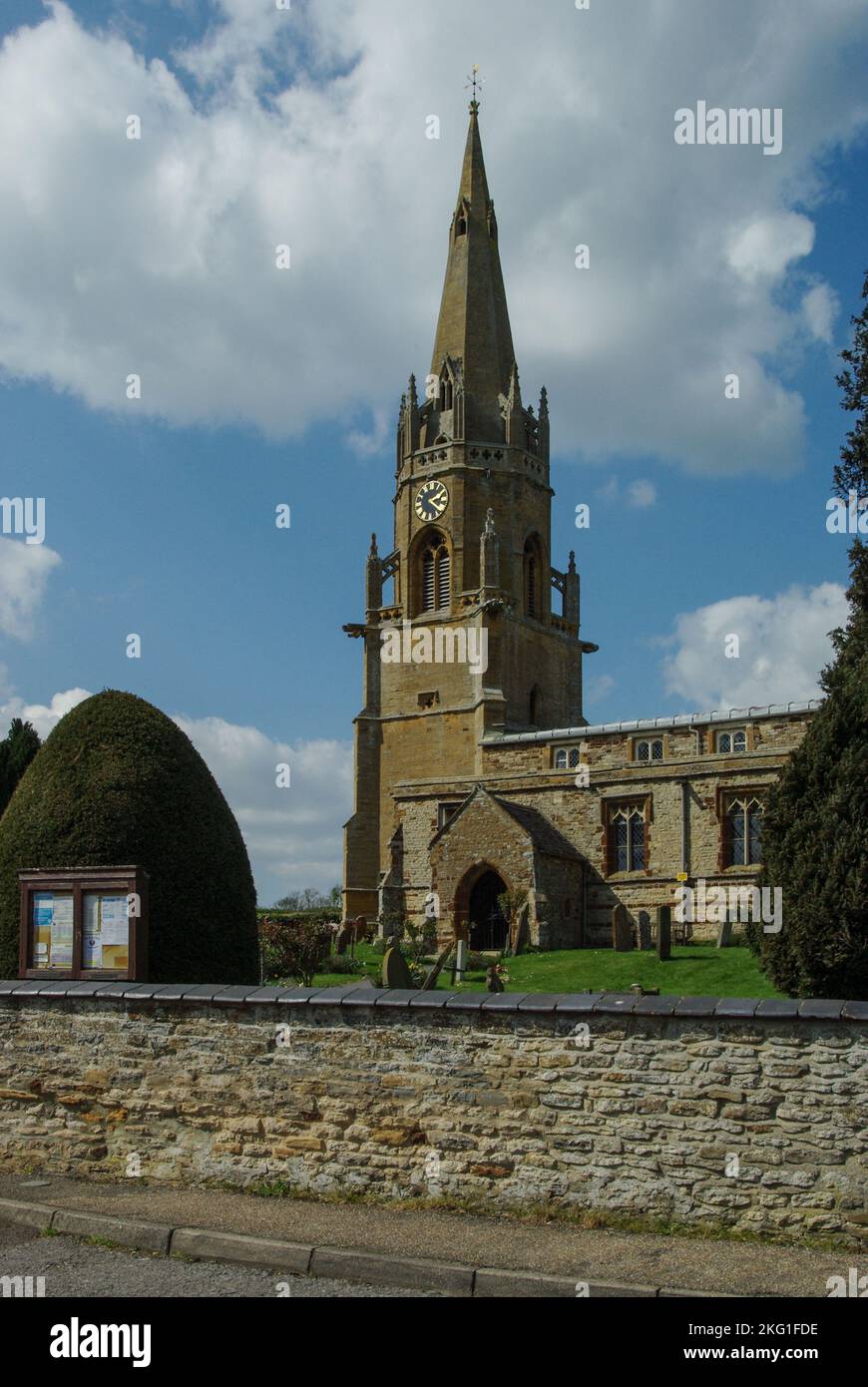 Church of St Mary in the village of Wilby, Northamptonshire, UK ...
