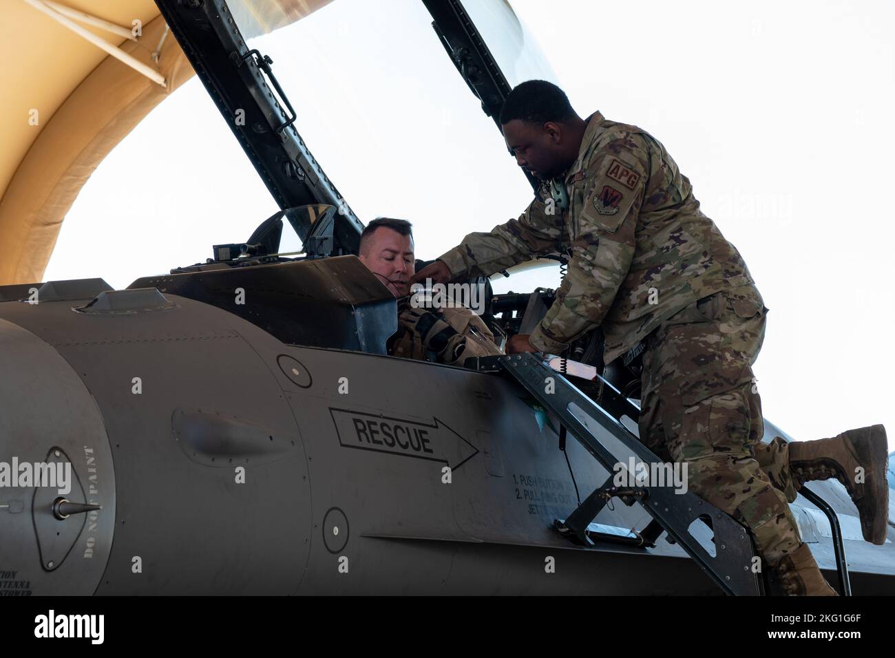 U.S. Air Force Senior Airman Demarcus Jenkins, an assistant dedicated ...
