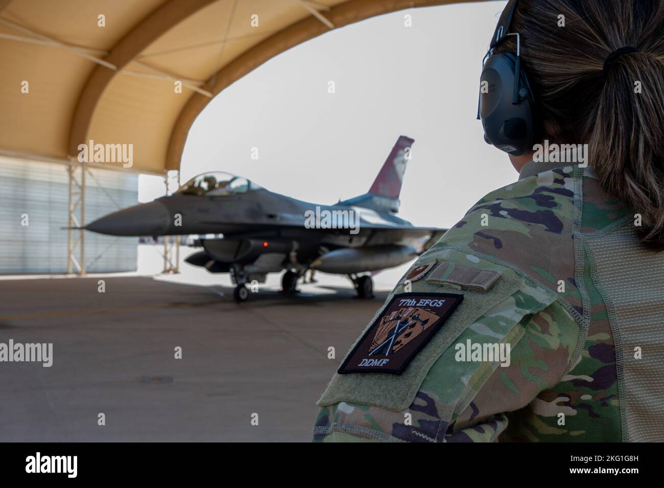 U.S. Air Force Maj. Jessica Watts, 77th Expeditionary Fighter ...