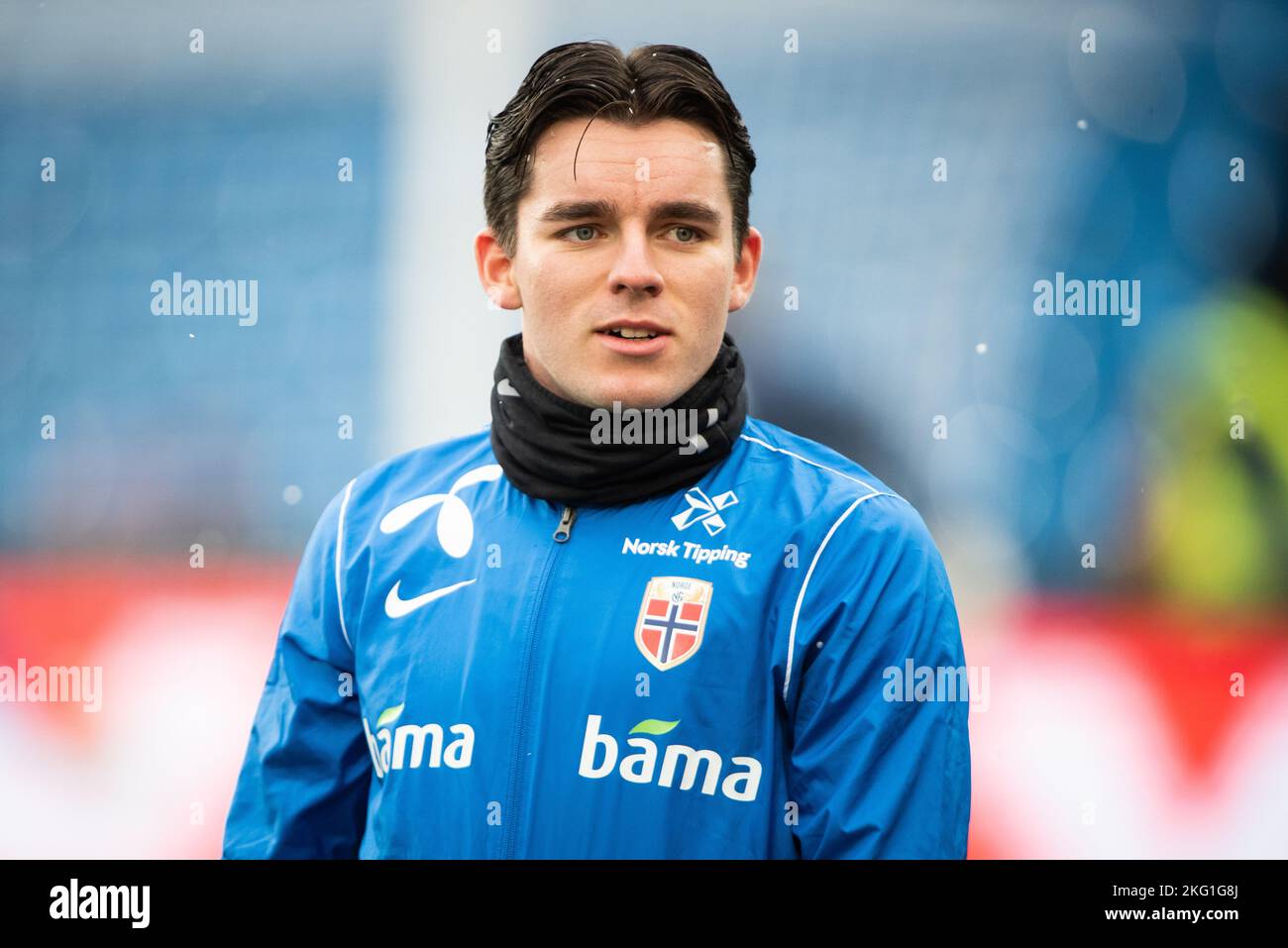 Oslo, Norway. 20th Nov, 2022. Hugo Vetlesen of Norway is warming up ...