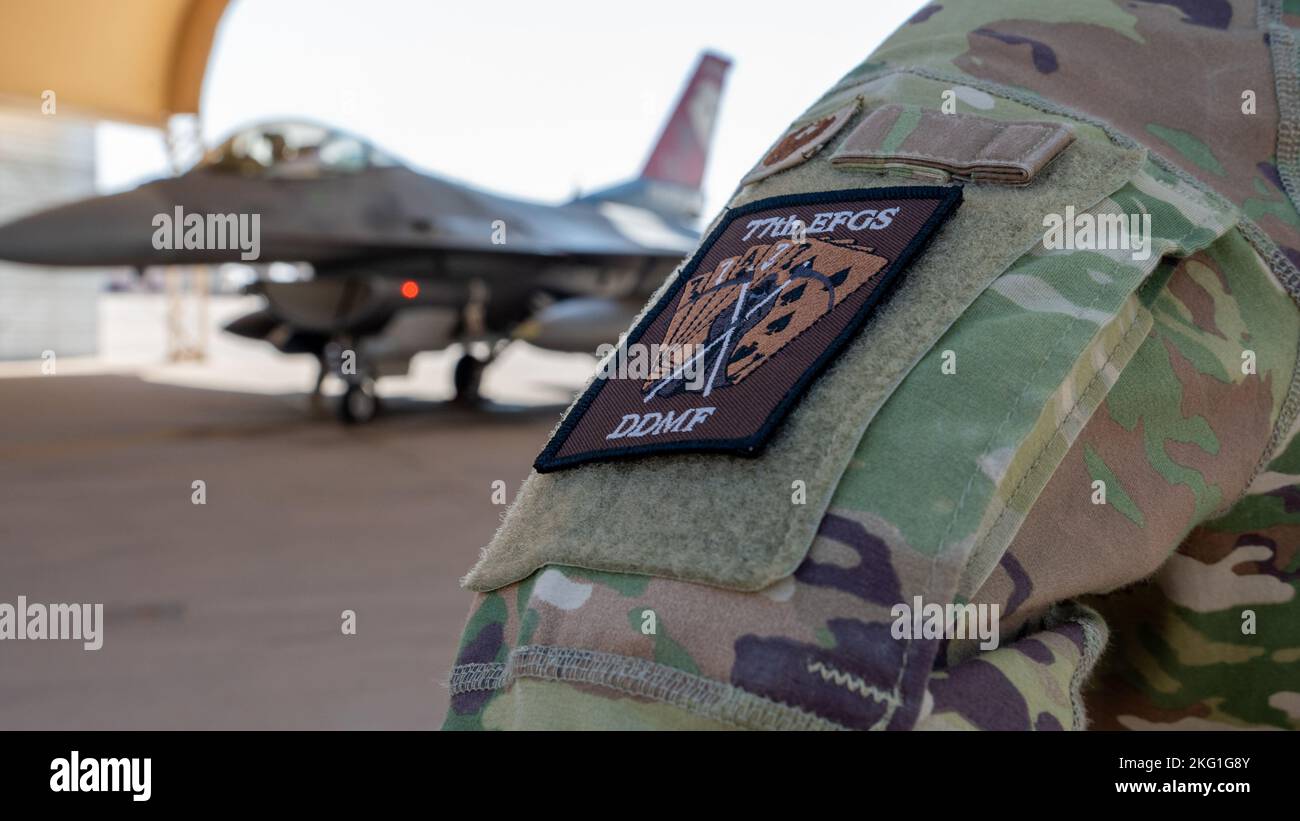 U.S. Air Force Maj. Jessica Watts, 77th Expeditionary Fighter ...