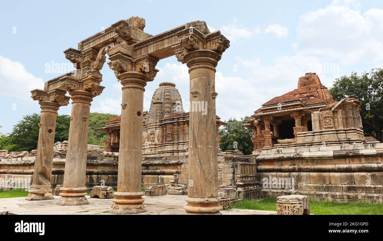 Rear View of Campus of Sas Bahu or Sahastra Bahu Temple, Nagda ...