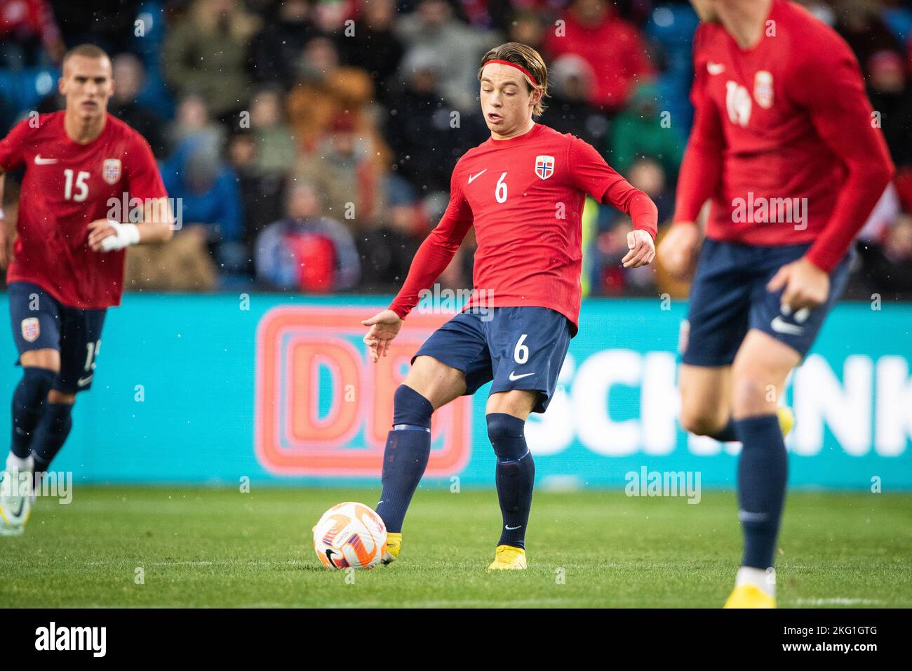 Oslo, Norway. 20th Nov, 2022. Patrick Berg (6) of Norway seen during ...