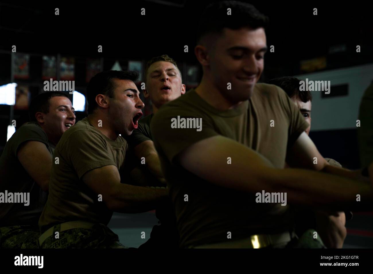 U.S. Navy Midshipmen compete in a tug-of-war challenge during the 41st ...