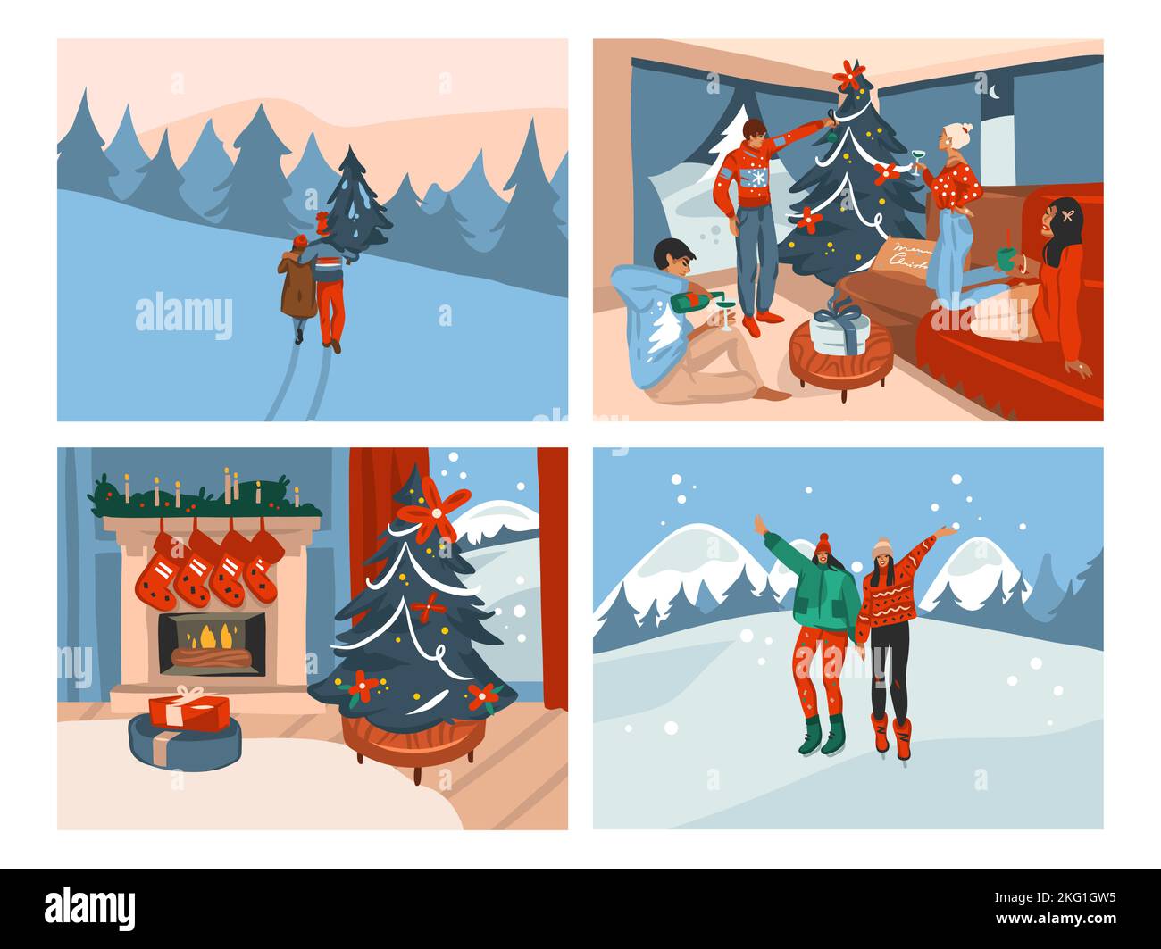 Scenes of new Stock Vector Images - Alamy