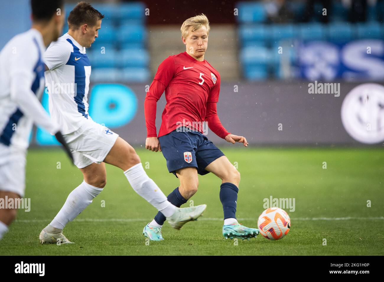 Oslo, Norway. 20th Nov, 2022. Birger Meling (5) of Norway seen during ...