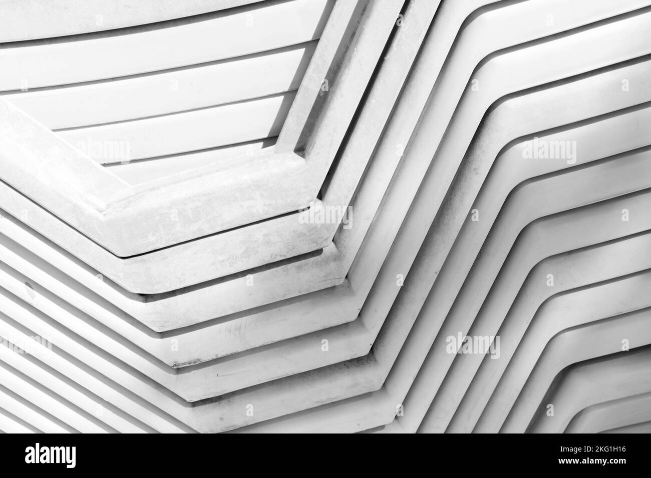 Stacked white sun loungers, abstract background photo Stock Photo - Alamy