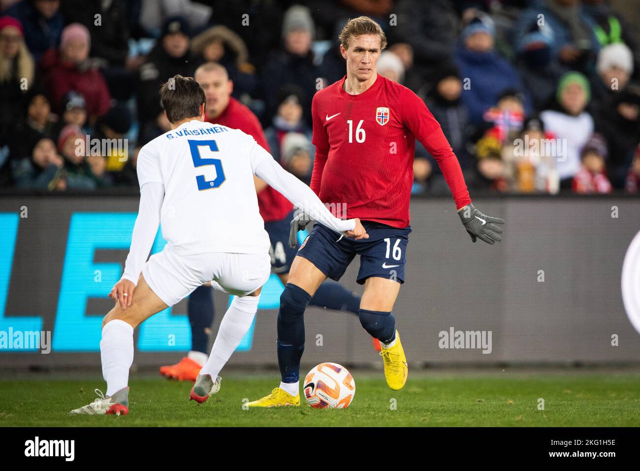 Oslo, Norway. 20th Nov, 2022. Ola Solbakken (16) of Norway seen during ...