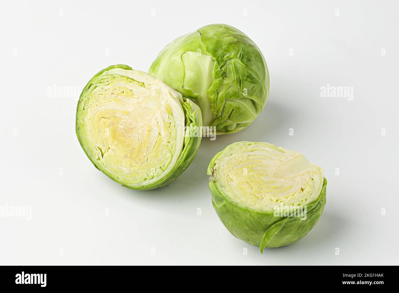 cabbage, mini cabbage, small cabbage isolated on white background Stock ...