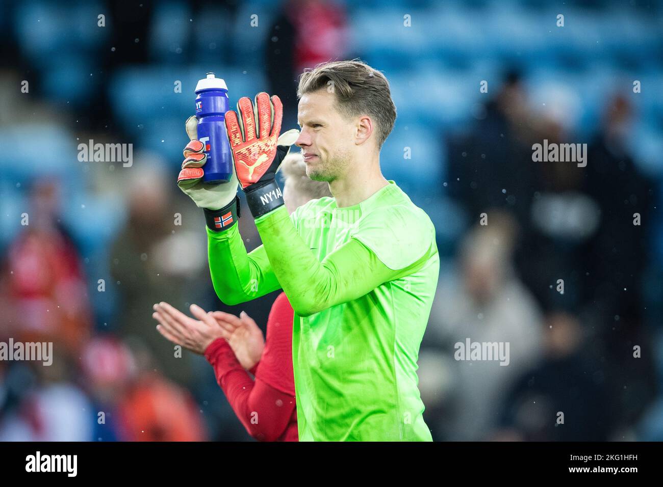 Oslo, Norway. 20th Nov, 2022. Goalkeeper Örjan Nyland of Norway seen ...
