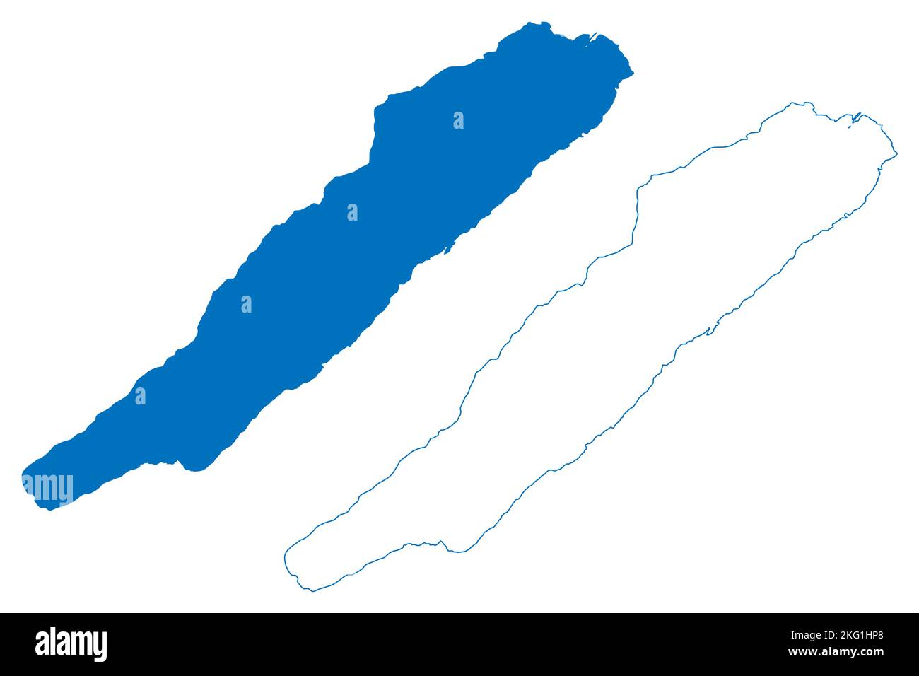 Lake Neuchatel (Swiss Confederation, Switzerland) map vector ...