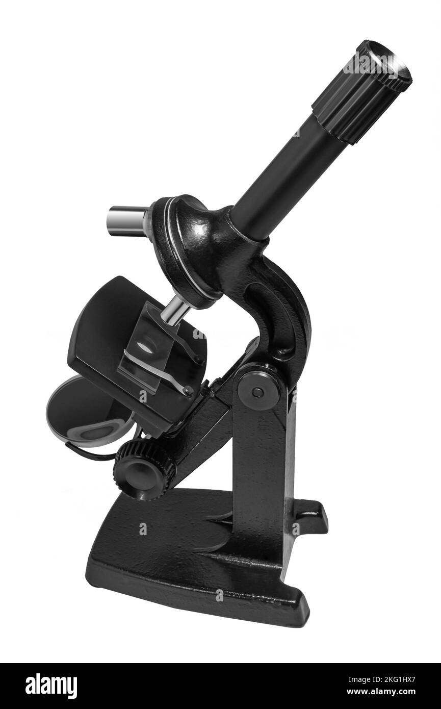 microscope. isolated on white background Stock Photo - Alamy