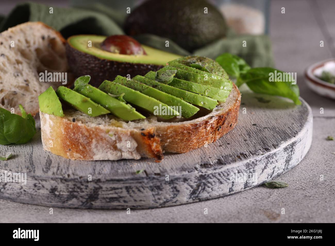 appetizer lunch bruschetta healthy food Stock Photo - Alamy
